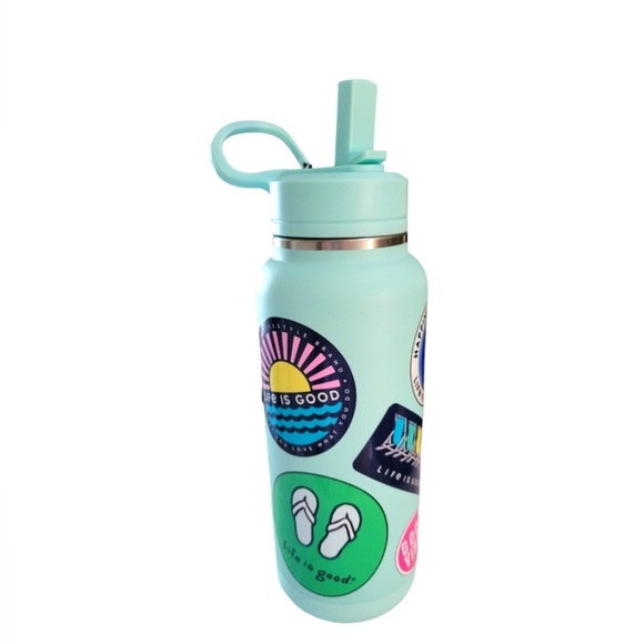 Life Is Good | Dining | New Life Is Good 32oz Water Bottle Beach Sea ...